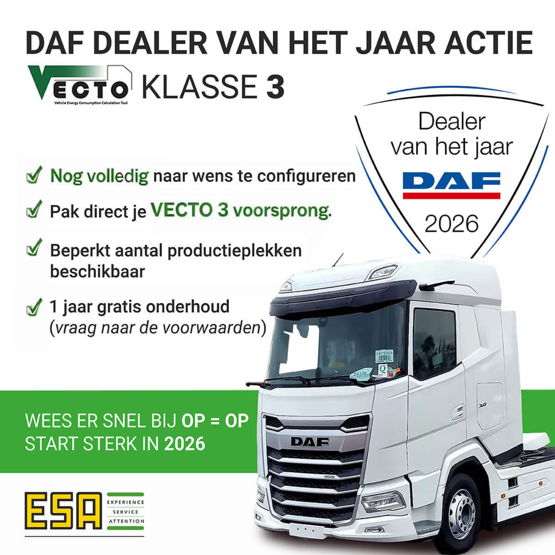 ACTIE - DAF Dealer van het Jaar VECTO 3 Editie